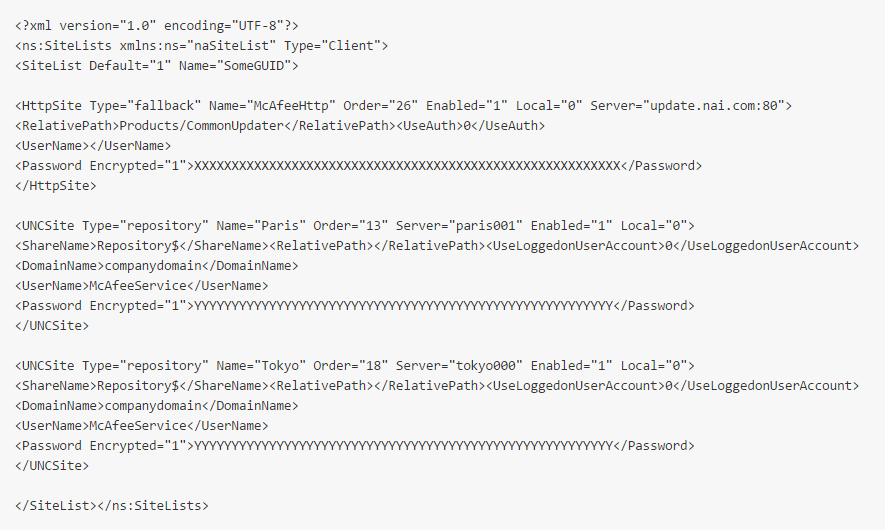 McAfee中的SiteList.xml配置文件能扩大活动目录域的权限-安全客 - 安全资讯平台